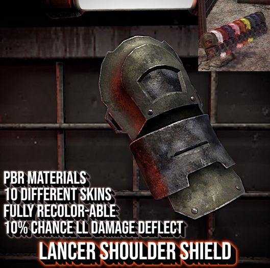 Second Life Marketplace - [Echelon] // Lancer Shoulder Shield